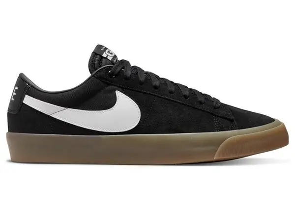 Nike Zoom Blazer Low Gt Sneakers - Black/white/gum