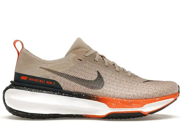 Nike Zoomx Invincible Run 3 Sneakers - Oatmeal/safety Orange/total Orange