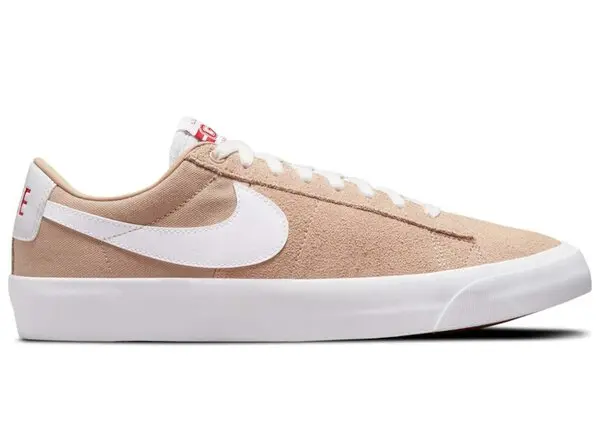 Nike Zoom Blazer Low Pro Gt Sneakers - Bio Beige/gym Red/white