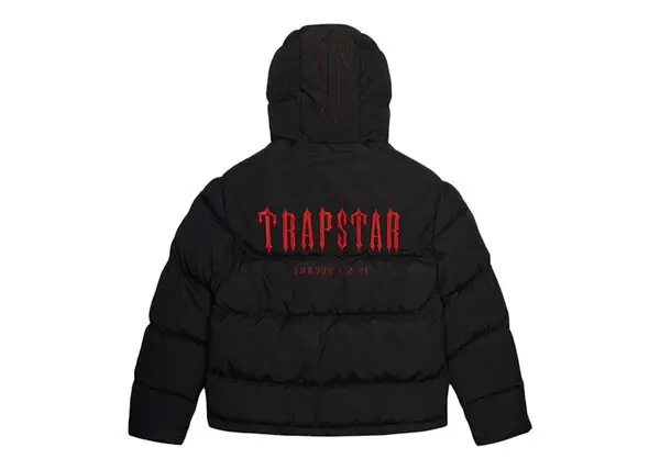 Trapstar Hooded Puffer Jacket - Infrared Edition