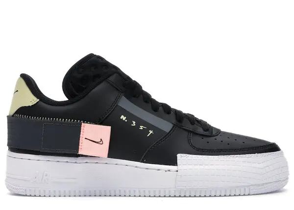 Nike Force 1 Type Sneakers - Black/anthracite/zinnia