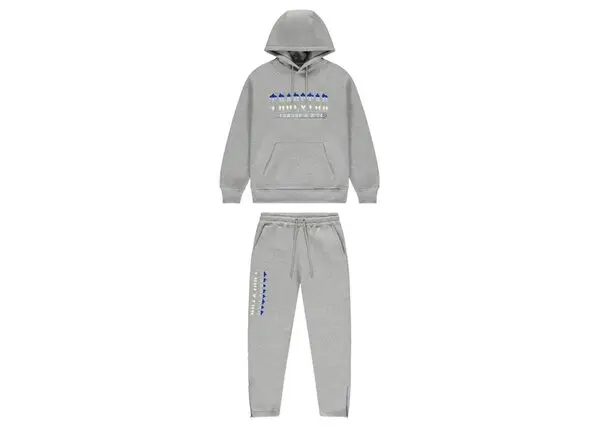 Trapstar Chenille Decoded 2.0 Hooded Tracksuit - Grey Ice Edition