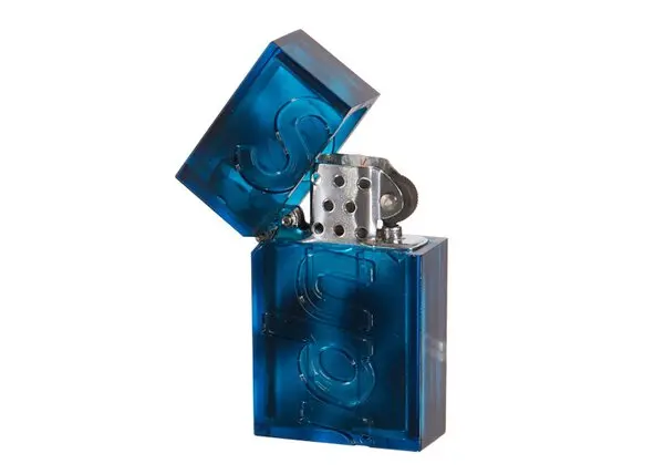 Supreme Tsubota Pearl Hard Edge Lighter - Blue