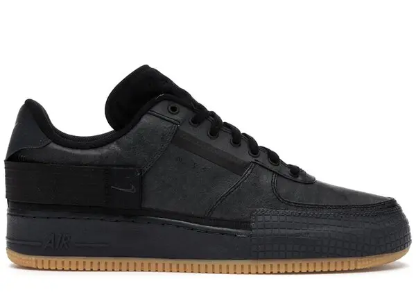Nike Air Force 1 Type Gum - Black/anthracite/dark Obsidian