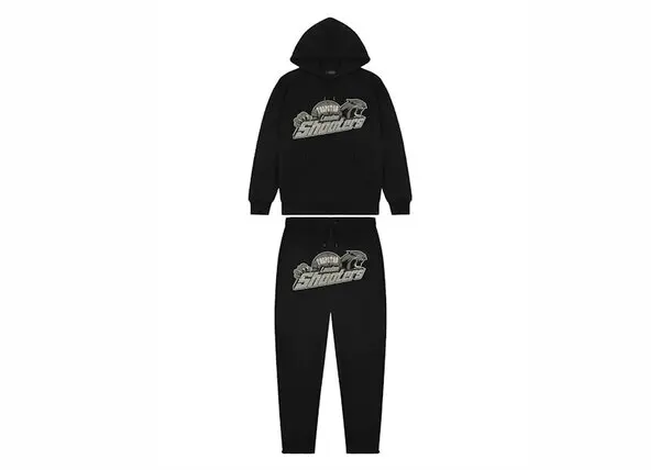 Trapstar Shooters Hoodie Tracksuit - Black/teal