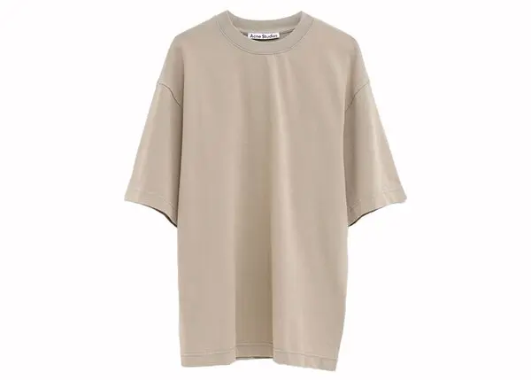 Acne Studios Crewneck T-shirt - Concrete Grey Dkx