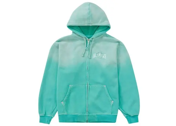 Supreme True Religion Zip Up Hooded Sweatshirt - Aqua