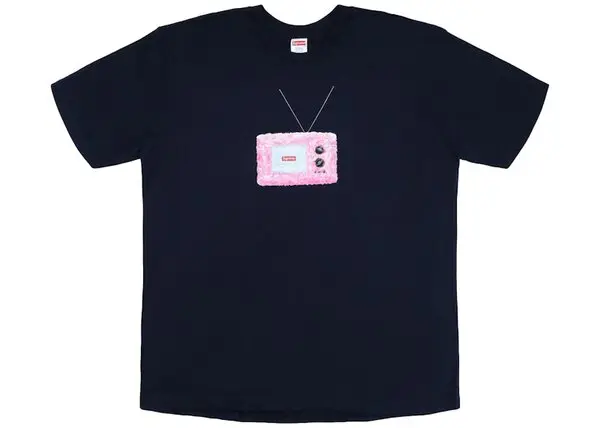 Supreme Tv Tee Shirt - Navy Blue