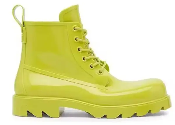 Bottega Veneta Stride Lace Up Ankle Boot - Yellow