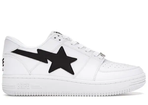 BAPE A Bathing Ape Sta Low M1in Sneakers - White/black