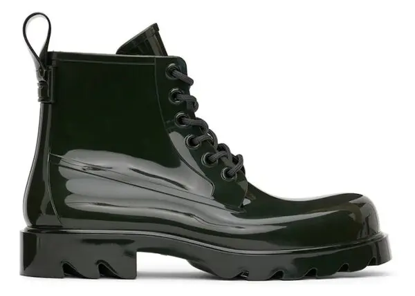 Bottega Veneta Stride Lace Up Ankle Boot - Dark/green