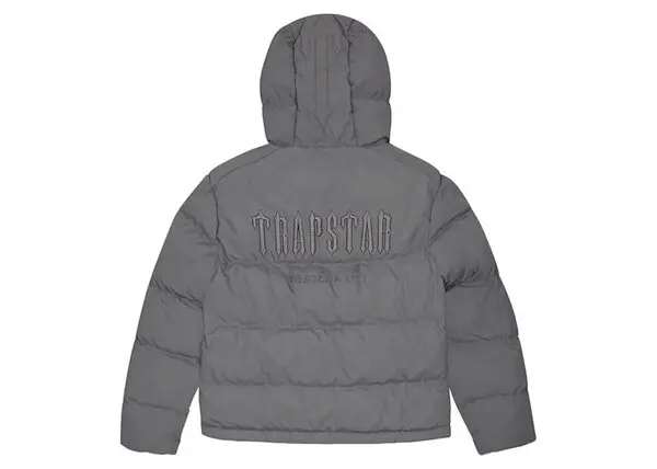 Trapstar Hooded Puffer Jacket - Grey