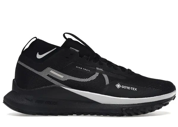 Nike React Pegasus Trail 4 Gore-tex Sneakers - Black/wolf Grey/reflective Silver