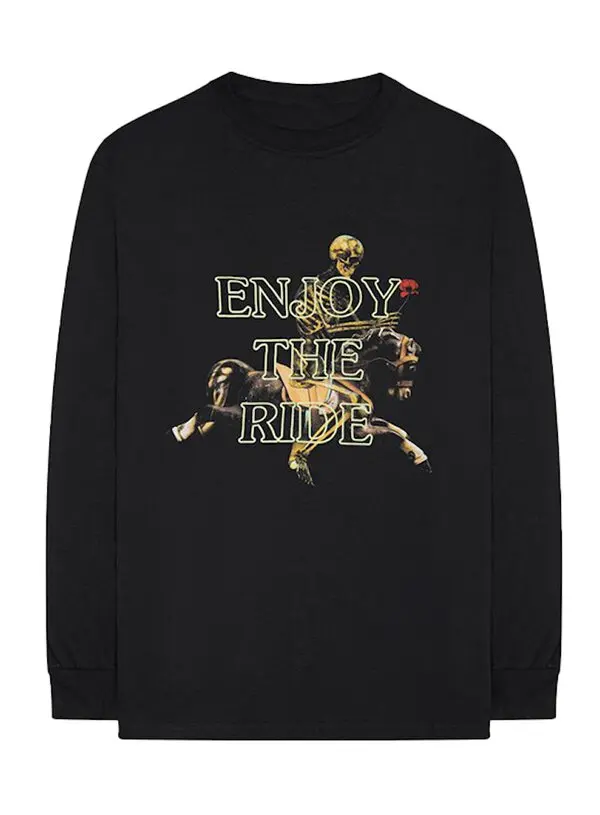 TRAVIS SCOTT Astroworld Enjoy The Ride Long Sleeve Tee Shirt
