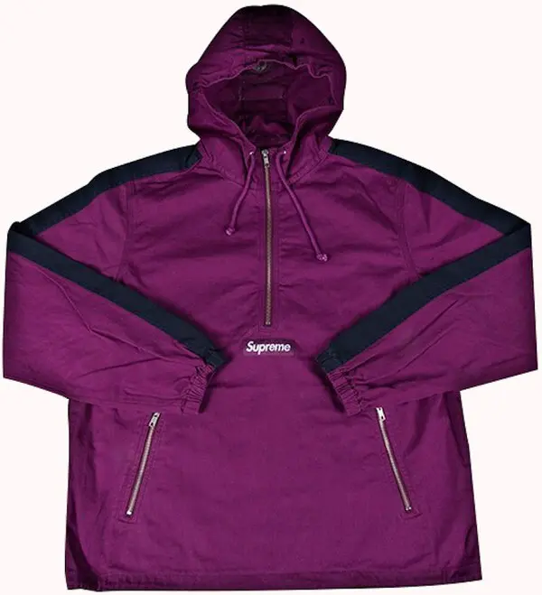 Supreme Twill Anorak Pullover - Magenta
