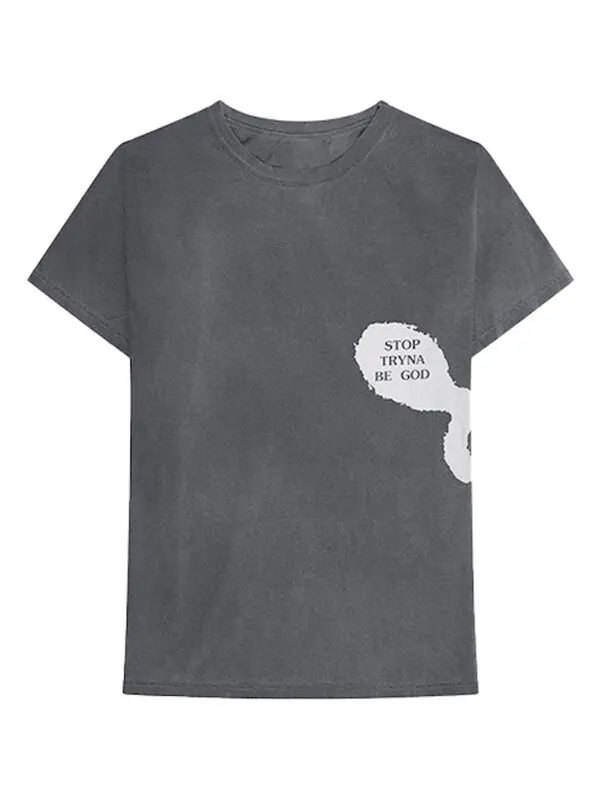 TRAVIS SCOTT Astroworld Stop Tryna Be God Reversible Tee Shirt