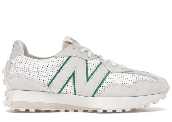 NEW BALANCE 327 Casablanca Logo Sneakers - Grey/white/green