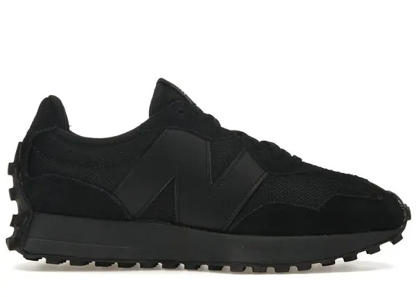 NEW BALANCE 327 Tongue Logo Sneakers - Black/white
