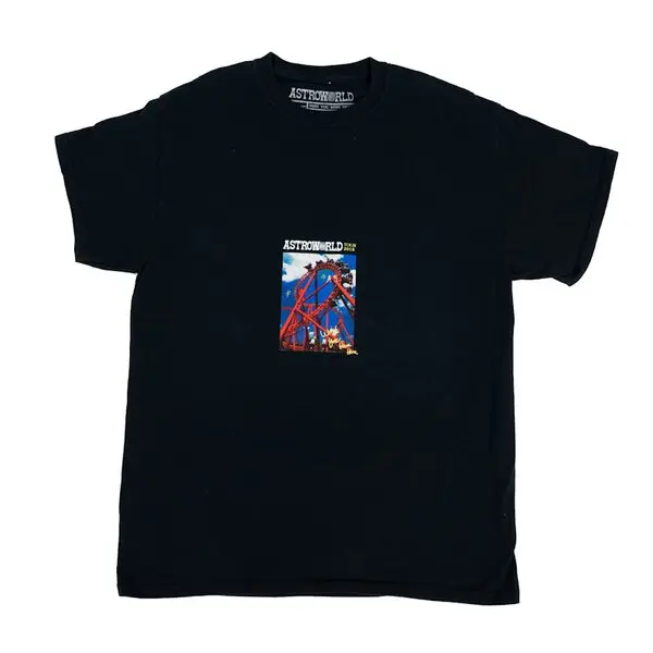 TRAVIS SCOTT Astroworld Roller Coaster Tee Shirt