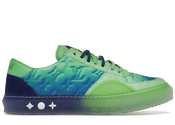 LOUIS VUITTON Ollie Richelieu - Green/blue/white