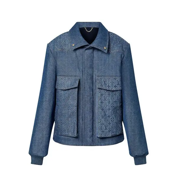 LOUIS VUITTON Monogram Padded Denim Jacket