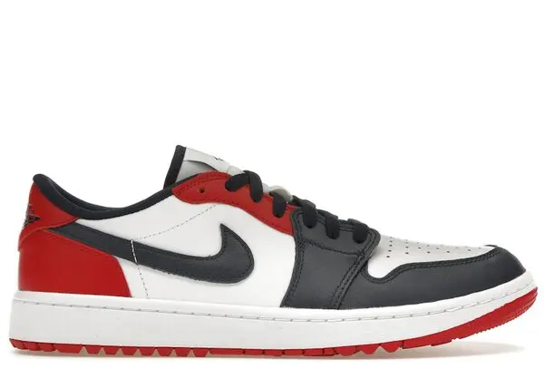 JORDAN 1 Retro Low Golf Usa - White/obsidian/varsity Red