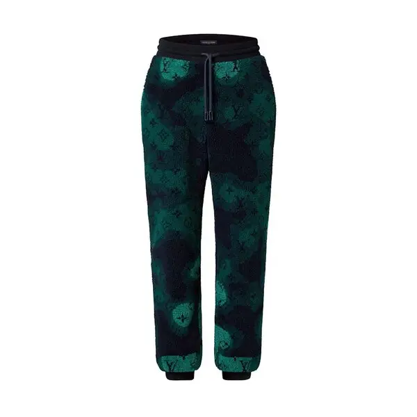 LOUIS VUITTON Monogram Camo Fleece Jogpants
