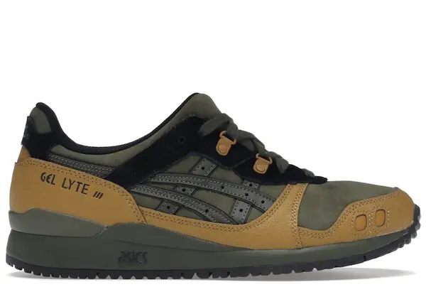 Asics Gel-lyte Iii Sneakers - Olive Canvas/tan Presidio