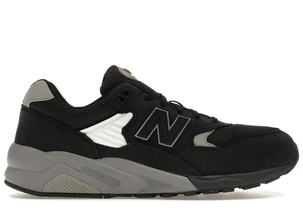 NEW BALANCE 580 Sneakers - Black/shadow Grey/silver Metallic