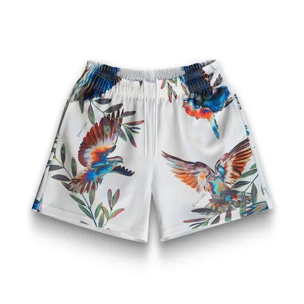 BRAVEST STUDIOS Birds Of Paradise Print Shorts