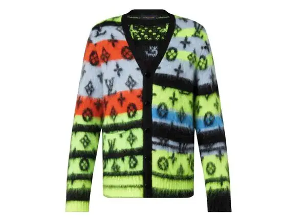 LOUIS VUITTON Monogram Mohair Cardigan