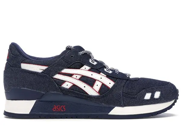 Asics Gel-lyte Iii Ronnie Fieg Selvedge Sneakers - Denim/white/red