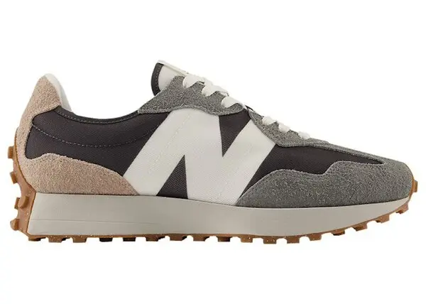 NEW BALANCE 327 Lace Up Sneakers - Harbor Grey/white/gum