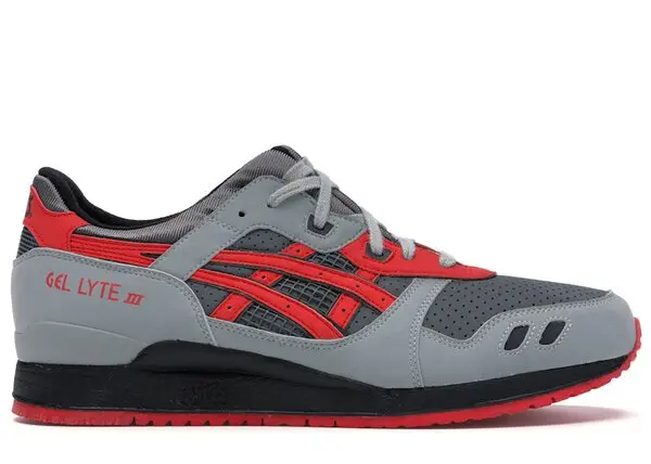 Asics Gel-lyte Iii Sneakers - Gray/red