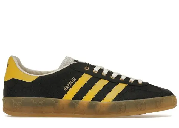 Adidas X Gucci Gazelle Sneakers - Core Black/yellow
