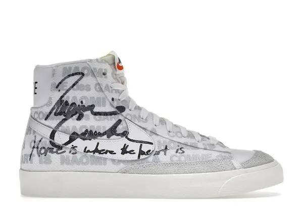 Nike Blazer Mid Comme Des Garcons X Naomi Osaka Sneakers - White/pure Platinum/sail