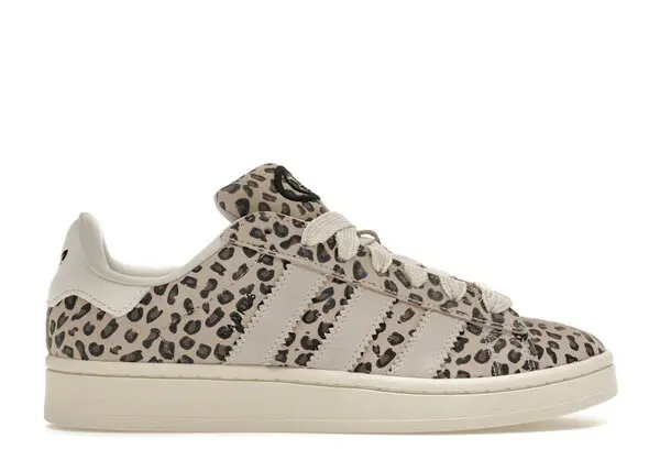 Adidas Campus 00s Leopard Sneakers - Off White/core Black