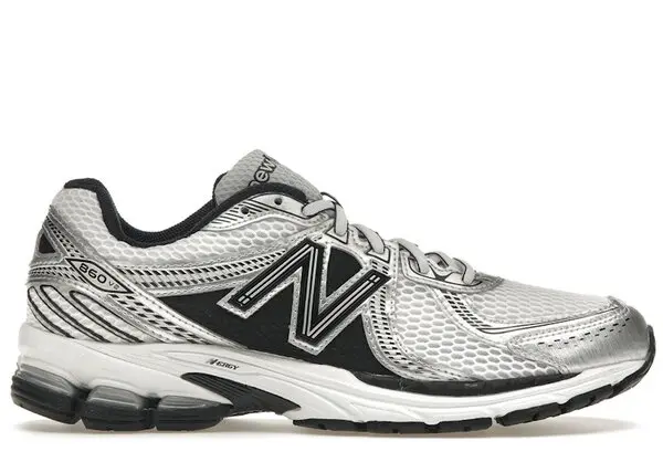 NEW BALANCE 860v2 Athletic Sneakers - Black/white/silver