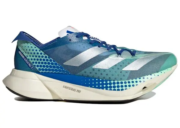Adidas Adizero Adios Pro 3 Sneakers - Pulse Mint/zero Metalic/royal Blue