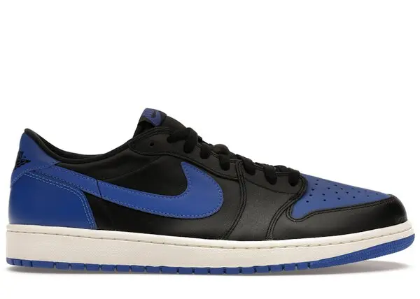 JORDAN 1 Retro Low Sneakers - Black/varsity Royal/sail
