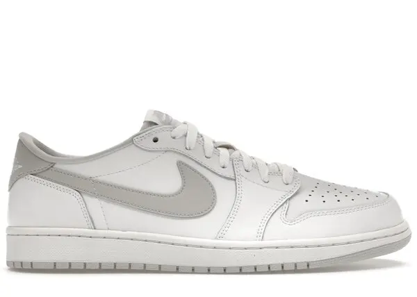 JORDAN 1 Retro Low Sneaker - White/neutral Grey
