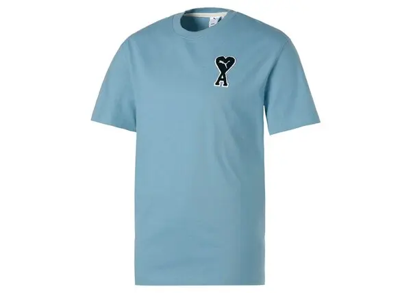 PUMA Graphic Tee Shirt - Faded Denim