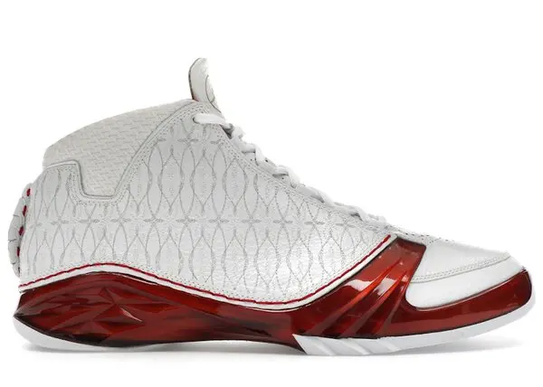JORDAN 23 High-top Sneakers - White/varsity Red/metallic Silver