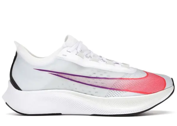 Nike Zoom Fly 3 Sneakers - White/spruce Aura/hyper Violet