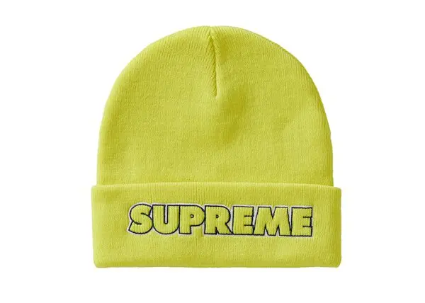 Supreme Outline Beanie - Bright Yellow