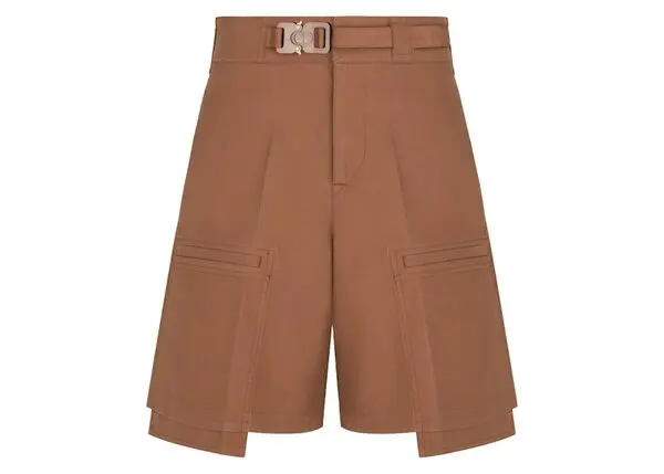 Dior X Cactus Jack Cargo Bermuda Shorts - Coffee Brown