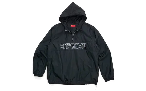 Supreme Nylon Ripstop Pullover - Black | Editorialist