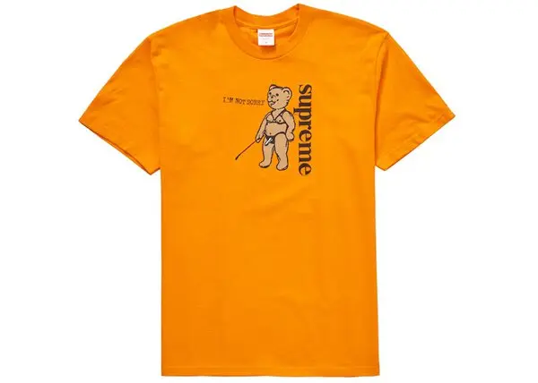 Supreme Not Sorry Tee Shirt - Orange