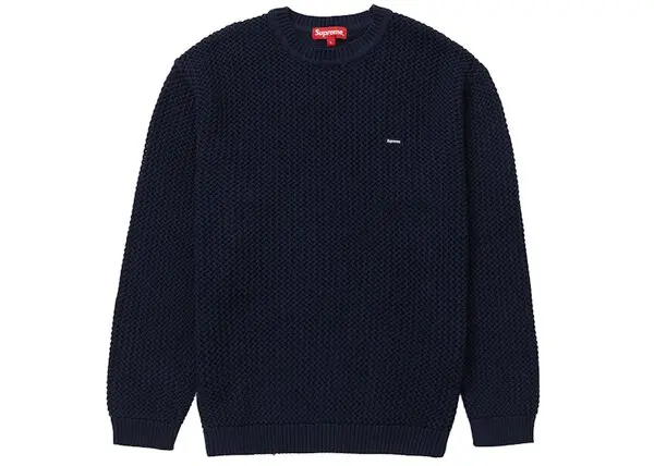 Supreme Open Knit Small Box Sweater - Navy Blue