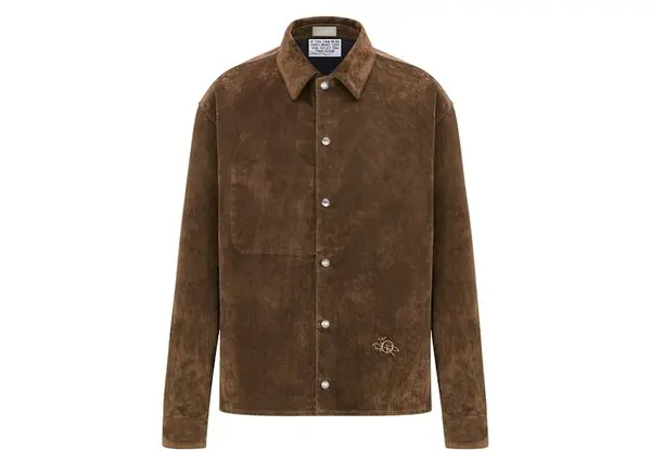 Dior X Cactus Jack Oversized Overshirt - Mocha Brown